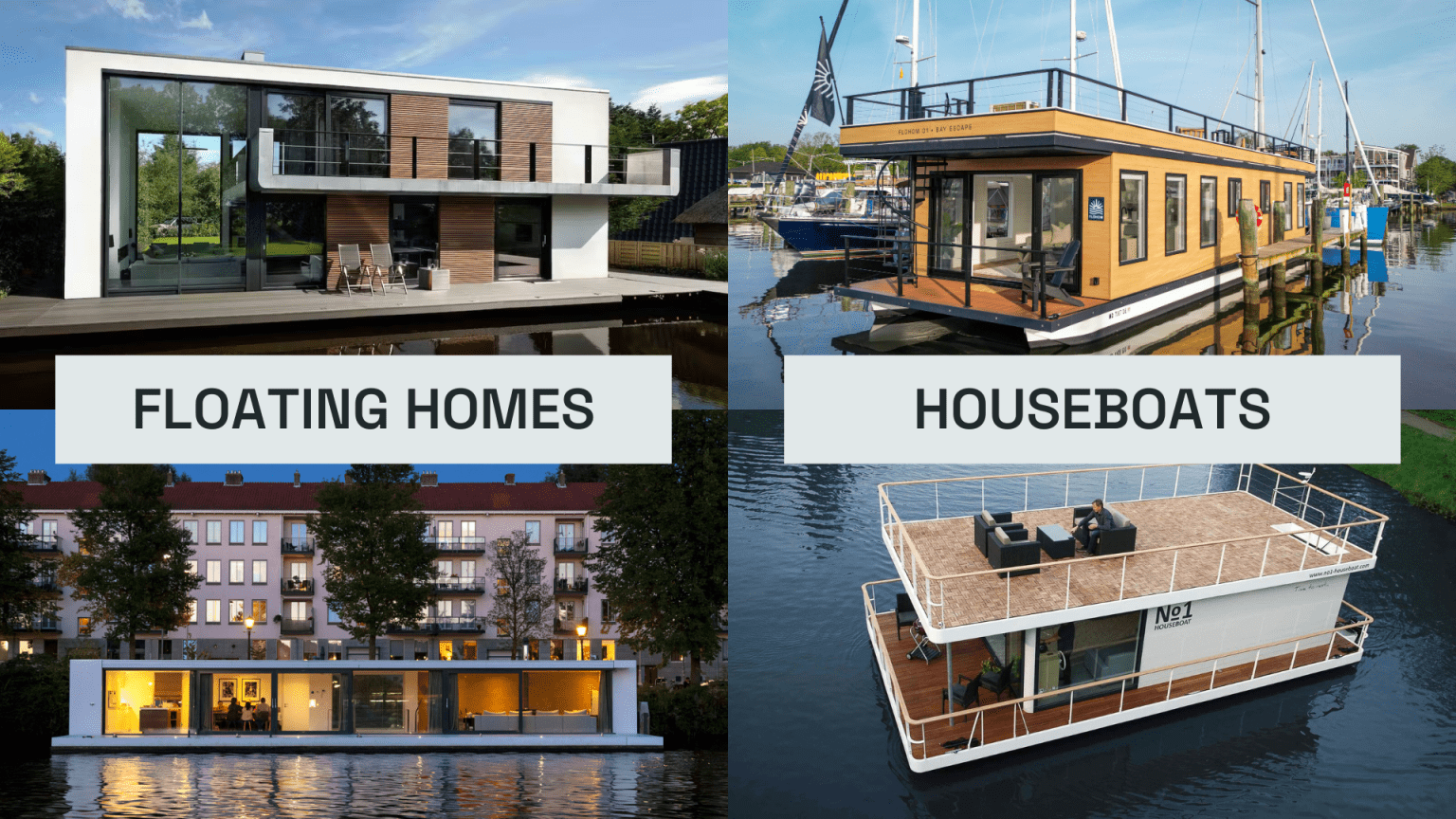Remarkable Floating Home Communities Around the World | FLOHOM